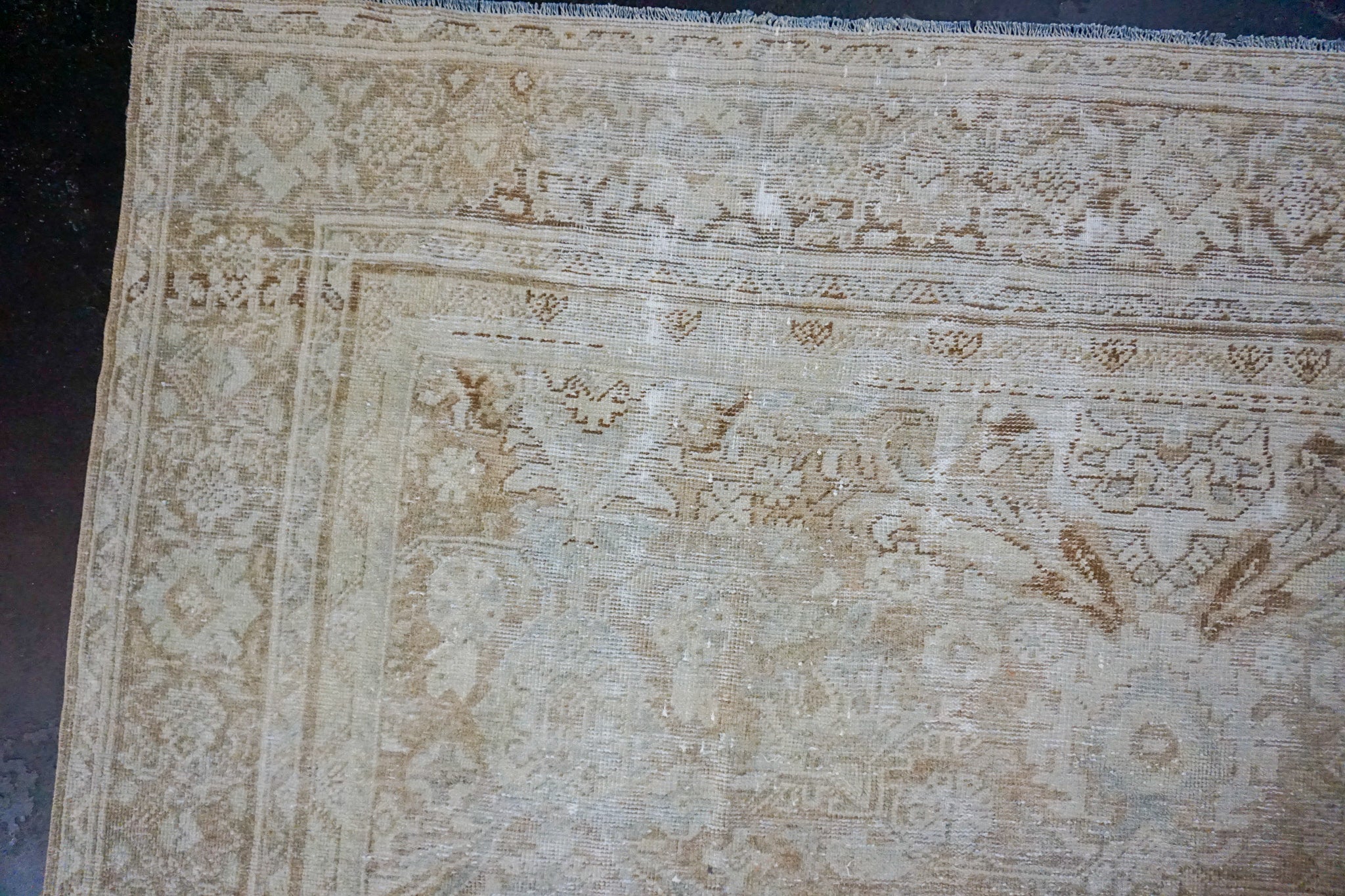 8’4 x 12’ Classic Vintage Rug Muted Blue, Gray and Bronze 60’s Carpet ...