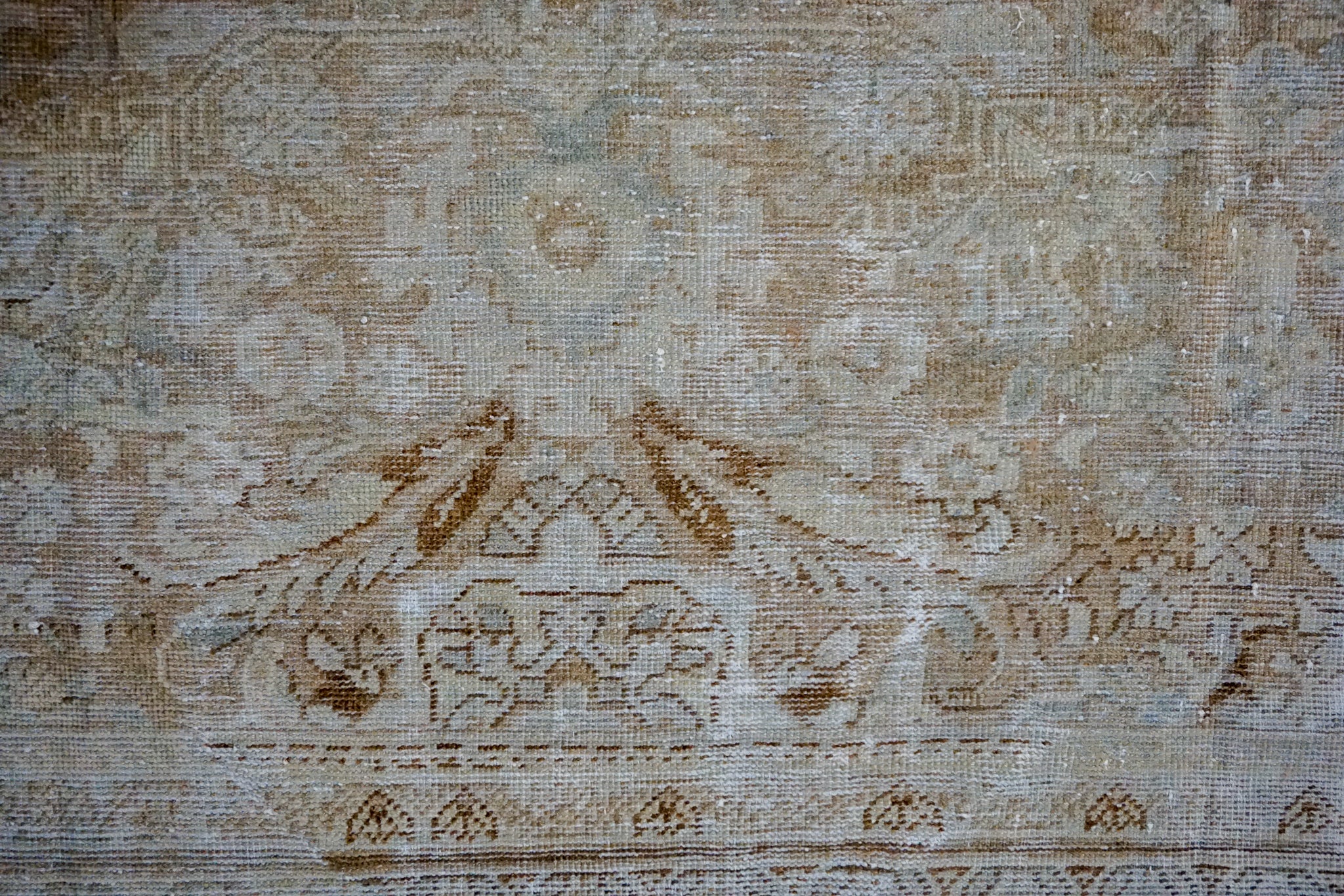 8’4 x 12’ Classic Vintage Rug Muted Blue, Gray and Bronze 60’s Carpet ...