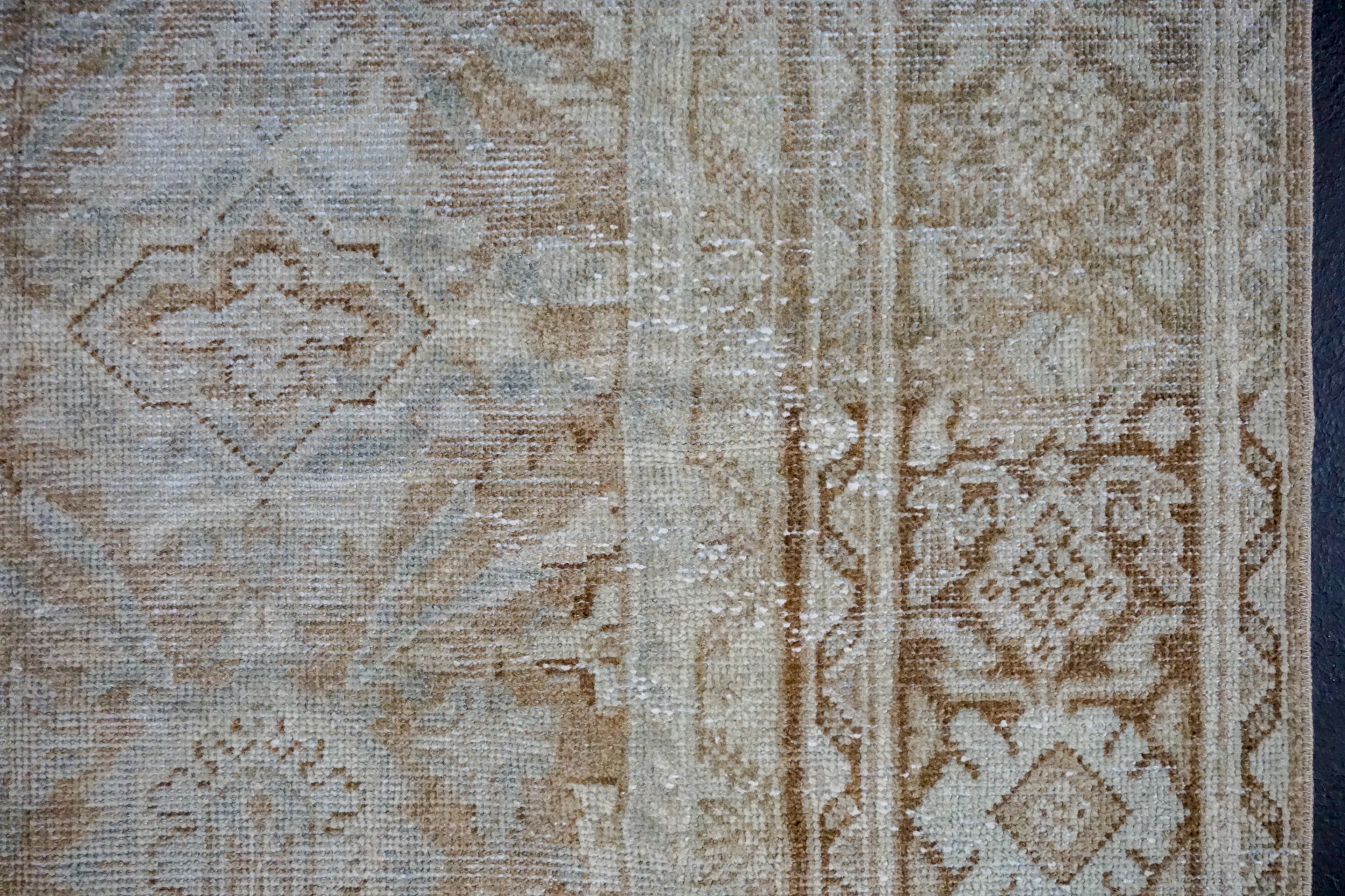 8’4 x 12’ Classic Vintage Rug Muted Blue, Gray and Bronze 60’s Carpet ...