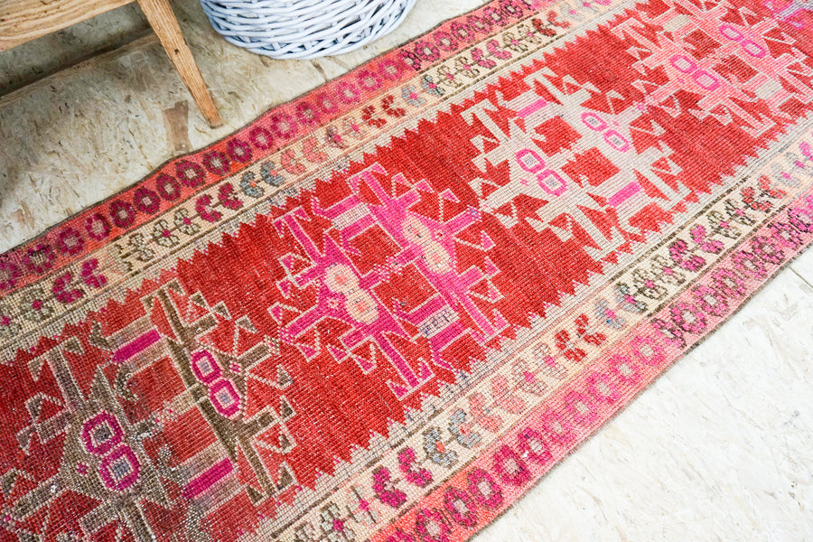 3 x 15 MCM Oushak Runner Turkish Red and Pink – Linda's Barn